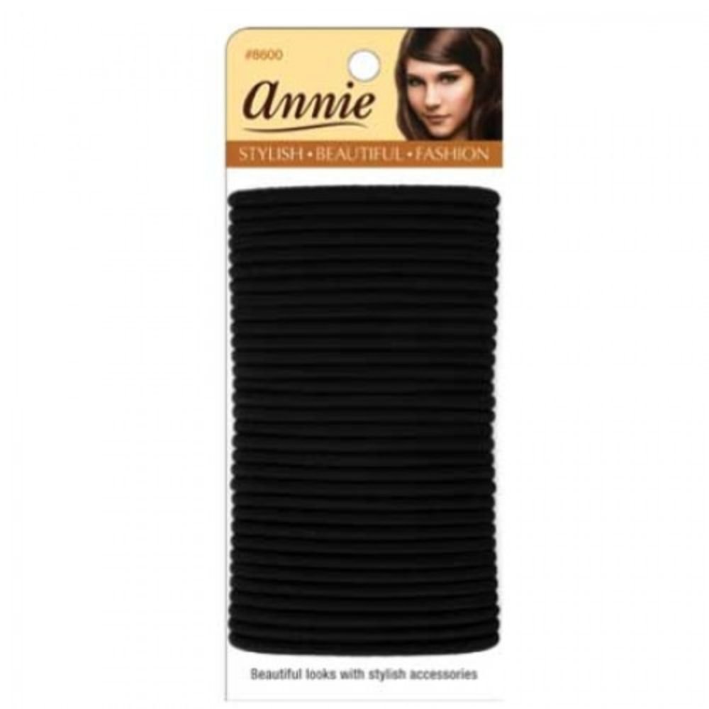 Annie 32 units Hair Elastics Black – Éléganza